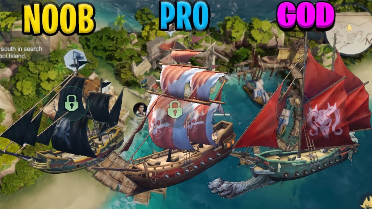 SEA OF THE CONQUEST: PIRATE WAR NOOB VS PRO VS GOD - YouTube