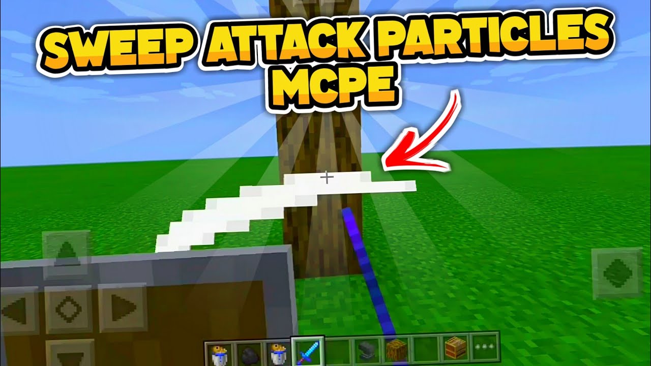 CARA MENGAKTIFKAN PARTIKEL PEDANG/SWIPE PARTICLE MCPE! - YouTube