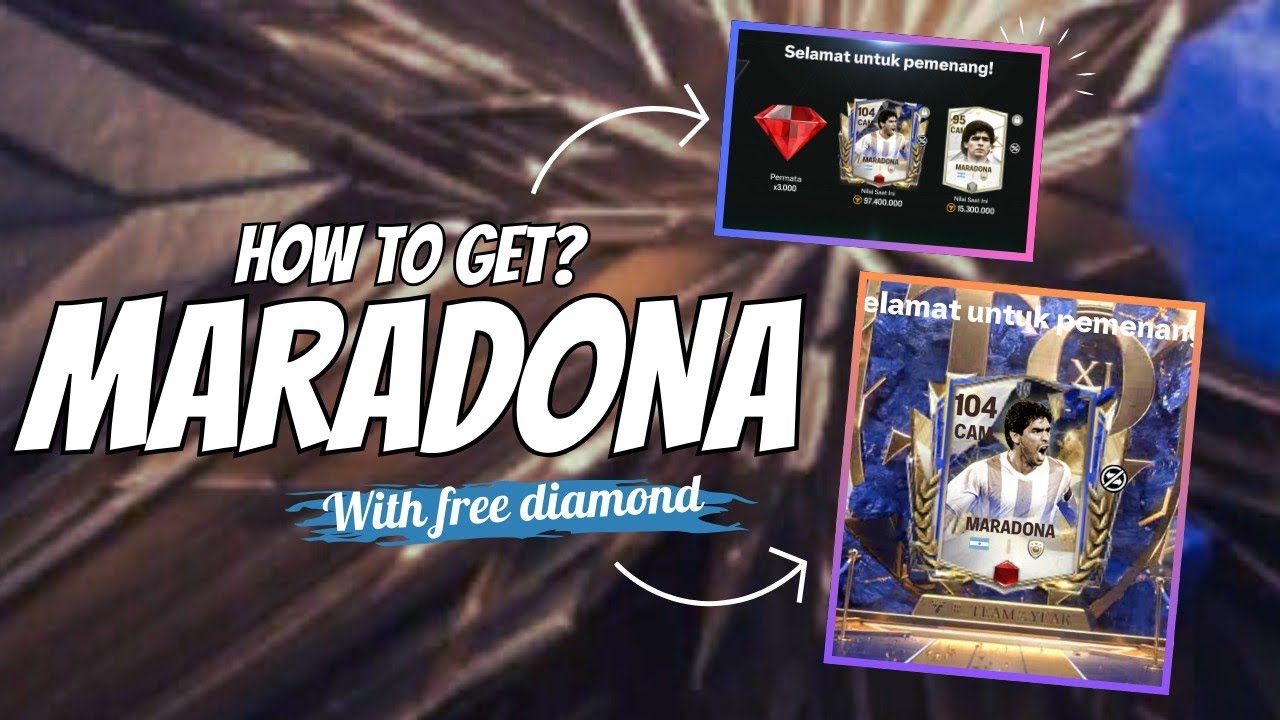 HOW TO GET MARADONA AND 3K DIAMOND FOR FREE! FC MOBILE - YouTube