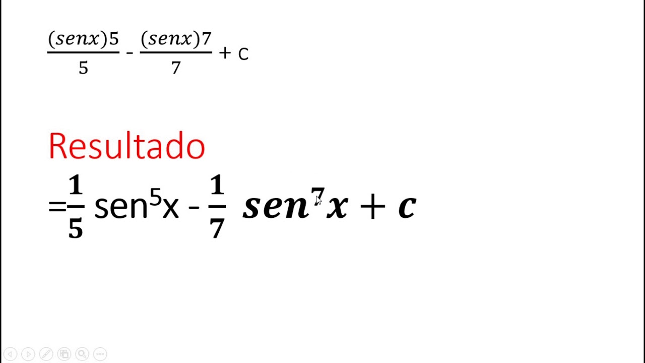 integrales trigonométricas ejercicio: ∫ sen(4x).cos(3x) dx - YouTube