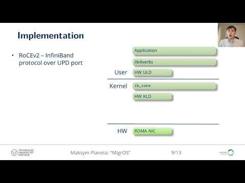 USENIX ATC '21 - MigrOS: Transparent Live-Migration Support for Containerised RDMA Applications ...