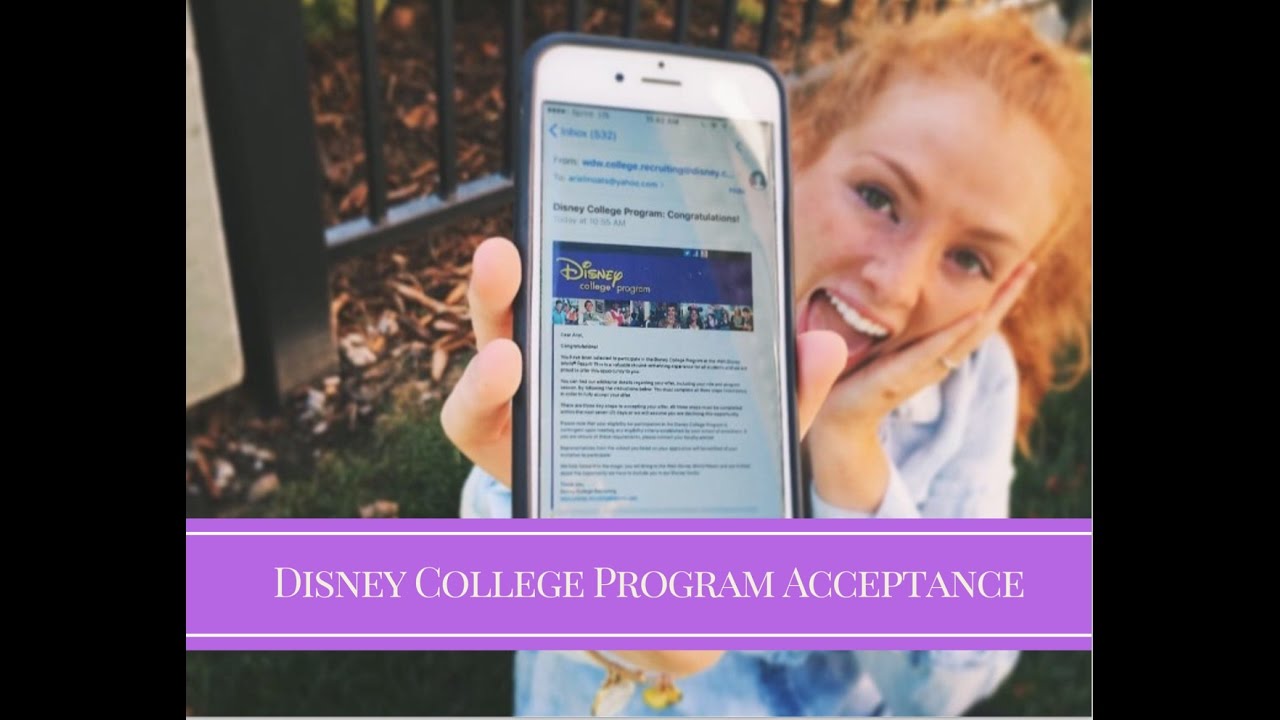 Disney College Program Acceptance Story - YouTube