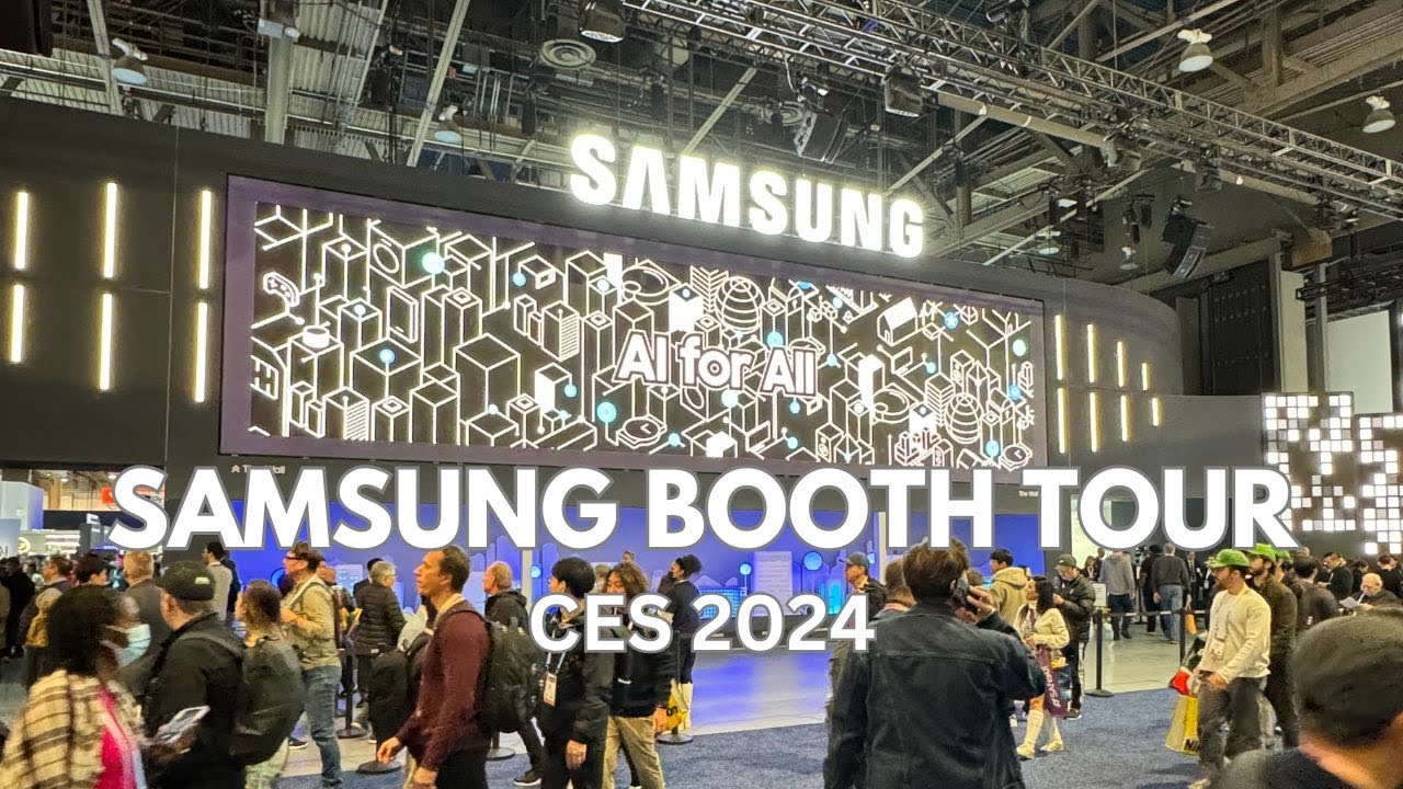 We step inside the giant Samsung booth at CES 2024 - YouTube