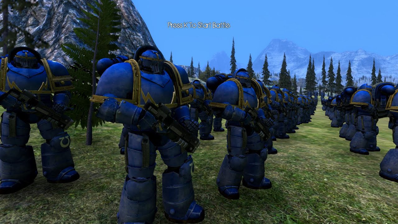 UEBS: WARHAMMER!! Space Marines, Tau Soldiers and Jedi VS Chaos Space ...