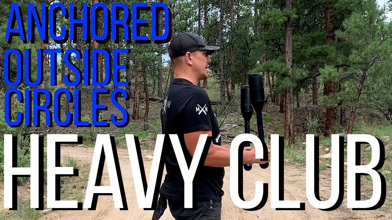 Heavy Club Anchored Outside Circles - Double club training - YouTube