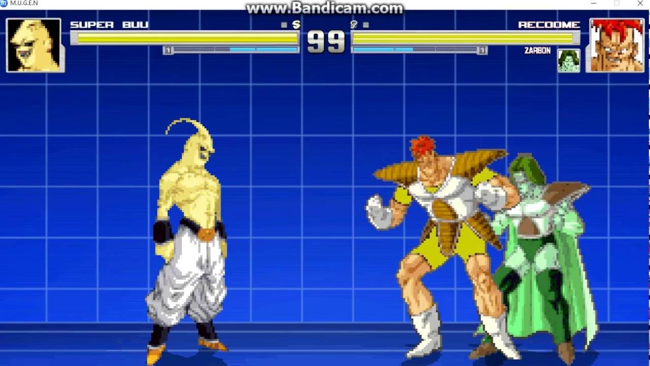 MUGEN Fights 39: Super Buu Vs Recoome and Zarbon - YouTube