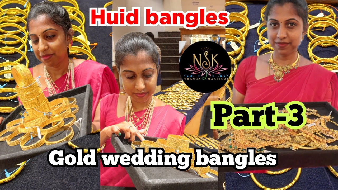 Gold Screw bangles, Wedding style 916 huid gold gra'd bangles ...