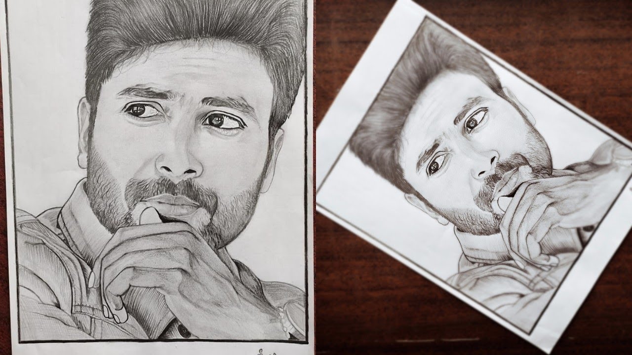 Ashwin Kumar pencil drawing// cook with comali ashwin drawing// - YouTube