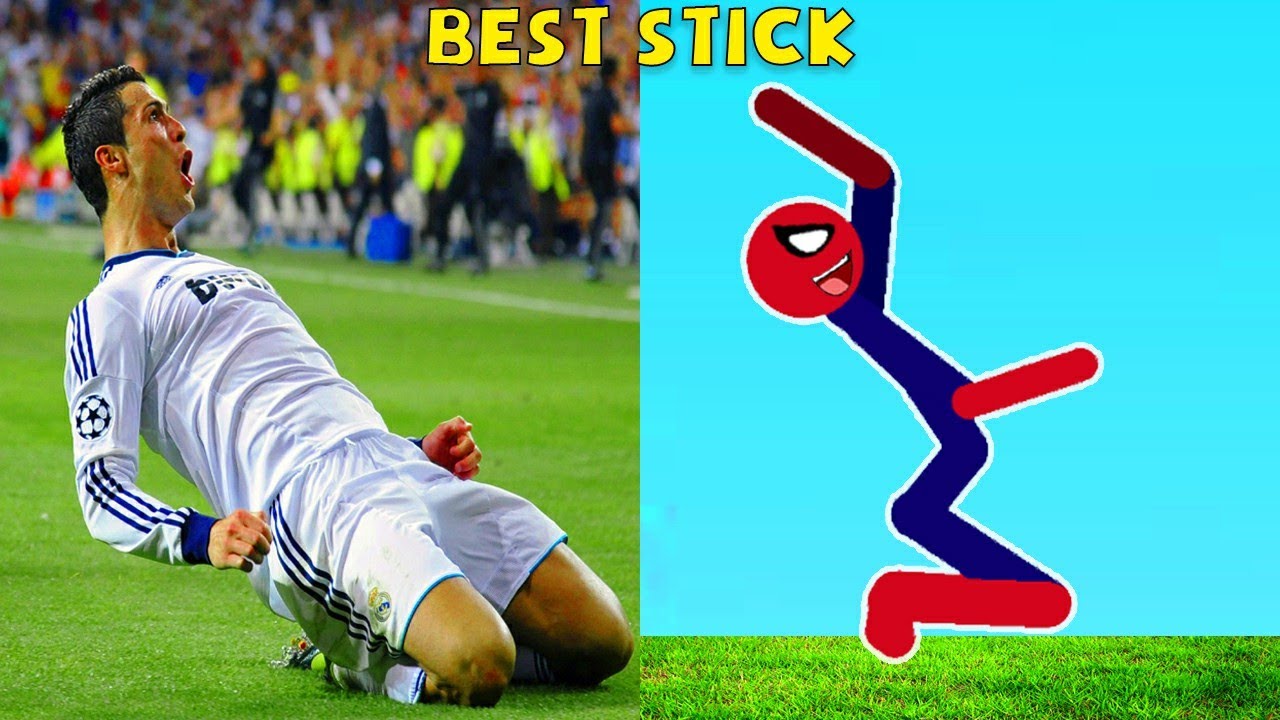 Stickman VS Ronaldo | Stickman dismounting funny moments #-25 Best ...
