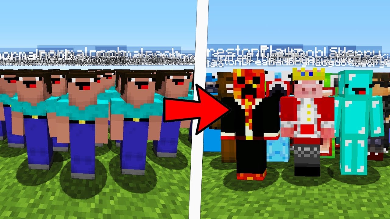 I disguised random players as FAMOUS YOUTUBERS... - YouTube