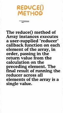 Reduce Method JavaScript interview series #codinginterview #learnjs #javascipt # ...