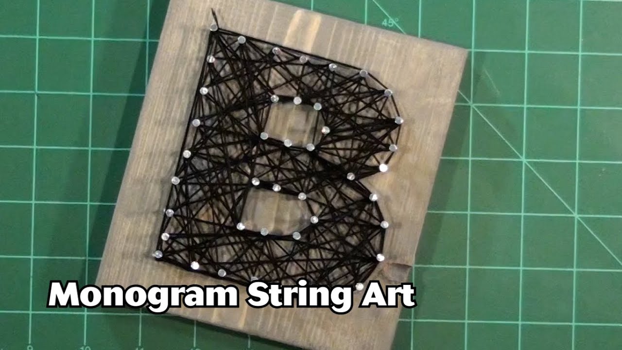 Take Home Workshop: Monogram String Art - YouTube