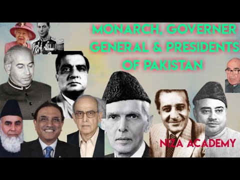 Monarch, Governer general and presidents of Pakistan..#nizaacademy # ...