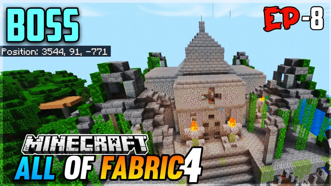 #8 All Of Fabric 4 Boss Fight | Minecraft PE Gameplay in Hindi | Makeing Gaming - YouTube