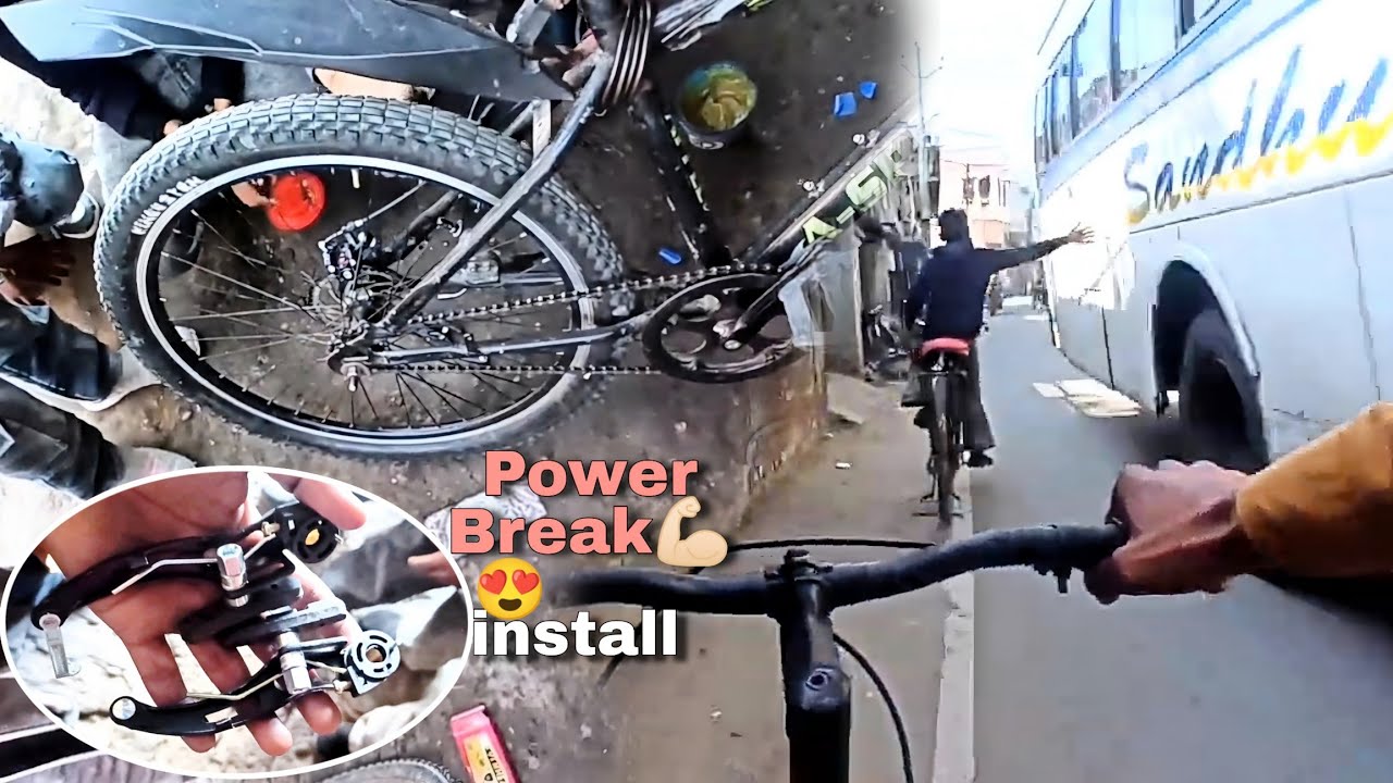 install new 😎 power break 💪🏻 hyper ride back 😘 new motovlog video - YouTube