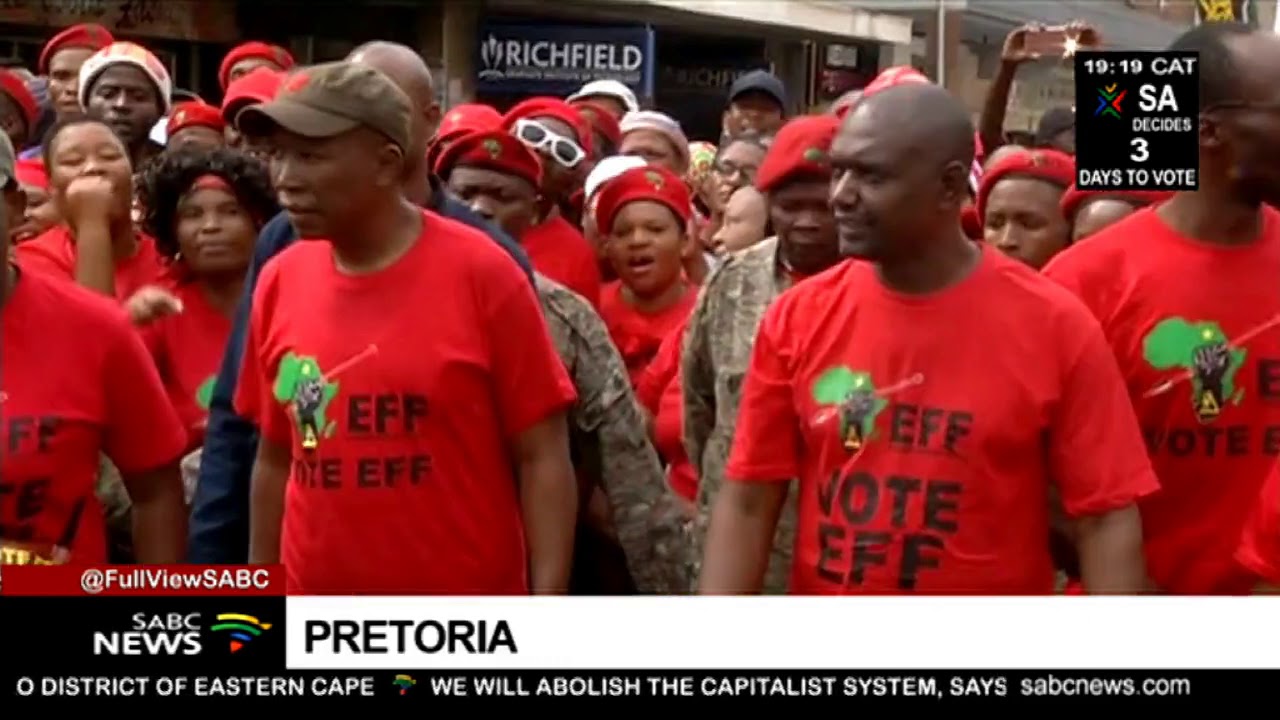 Malema to address EFF rally despite grandmother's death - YouTube