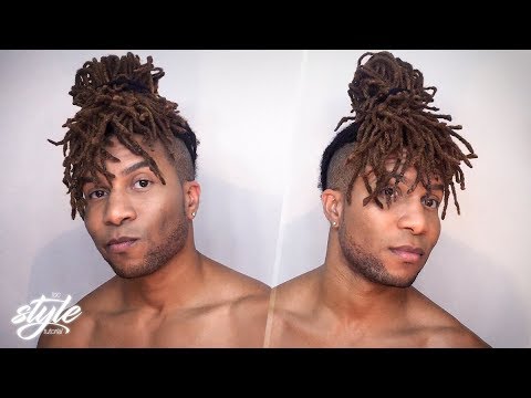 TOP KNOT MOHAWK W/ BANGS | For Medium to Long Dreadlocks - YouTube