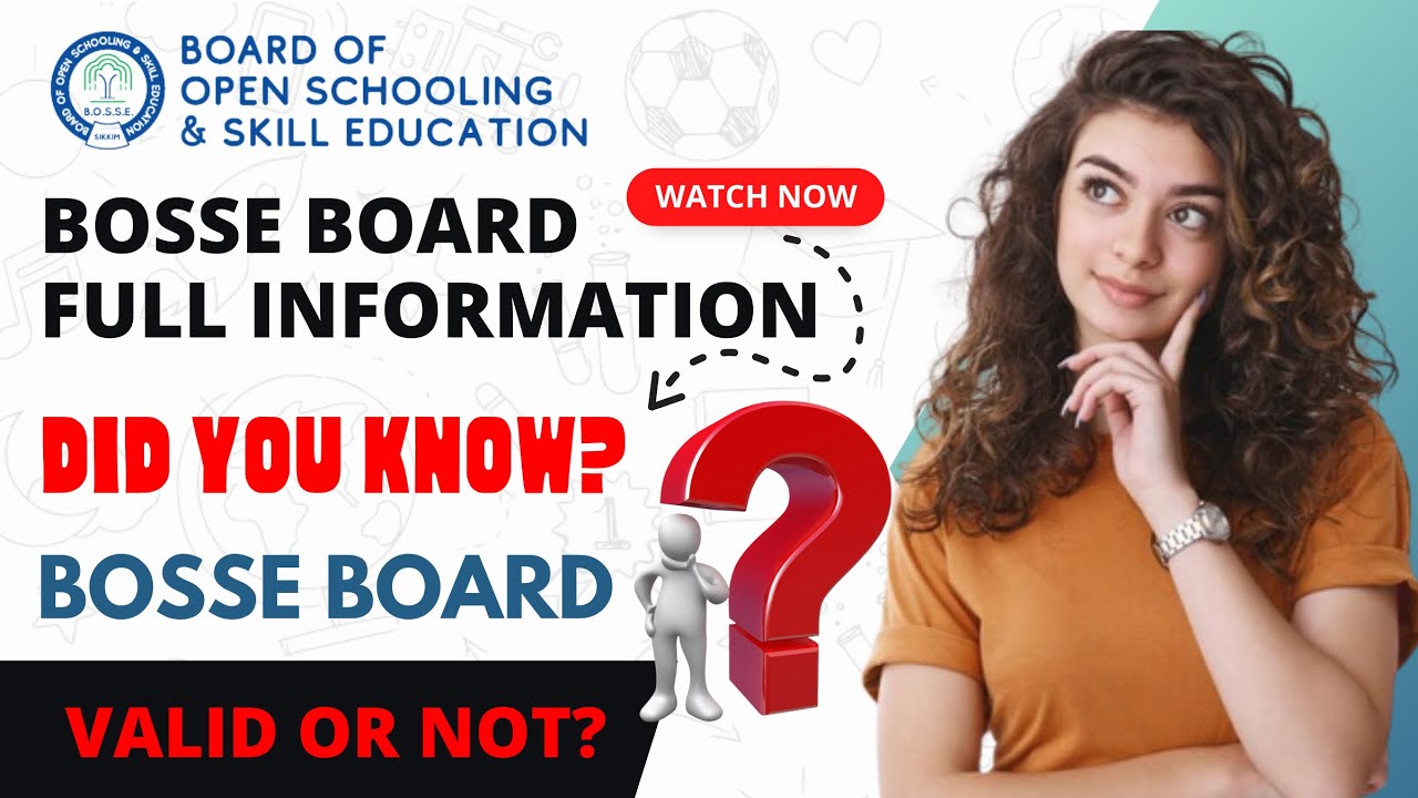 BOSSE Board Sikkim is Valid OR NOT ? Board of Open Schooling and Skill ...