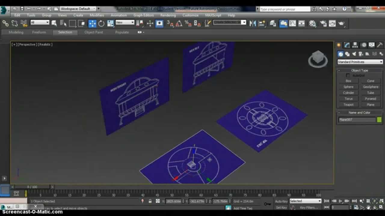 2. Inserting blueprint on plane in 3ds max - YouTube
