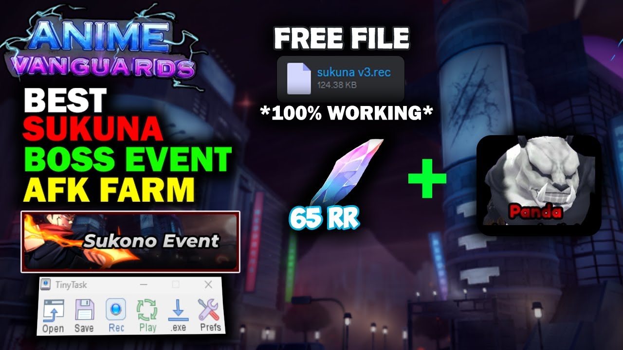 *WORKING* How To AFK Farm Sukuna Boss Event In Anime Vanguards! - YouTube