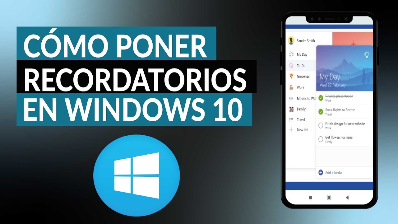 Cómo poner notificaciones o recordatorios en el escritorio de WINDOWS ...