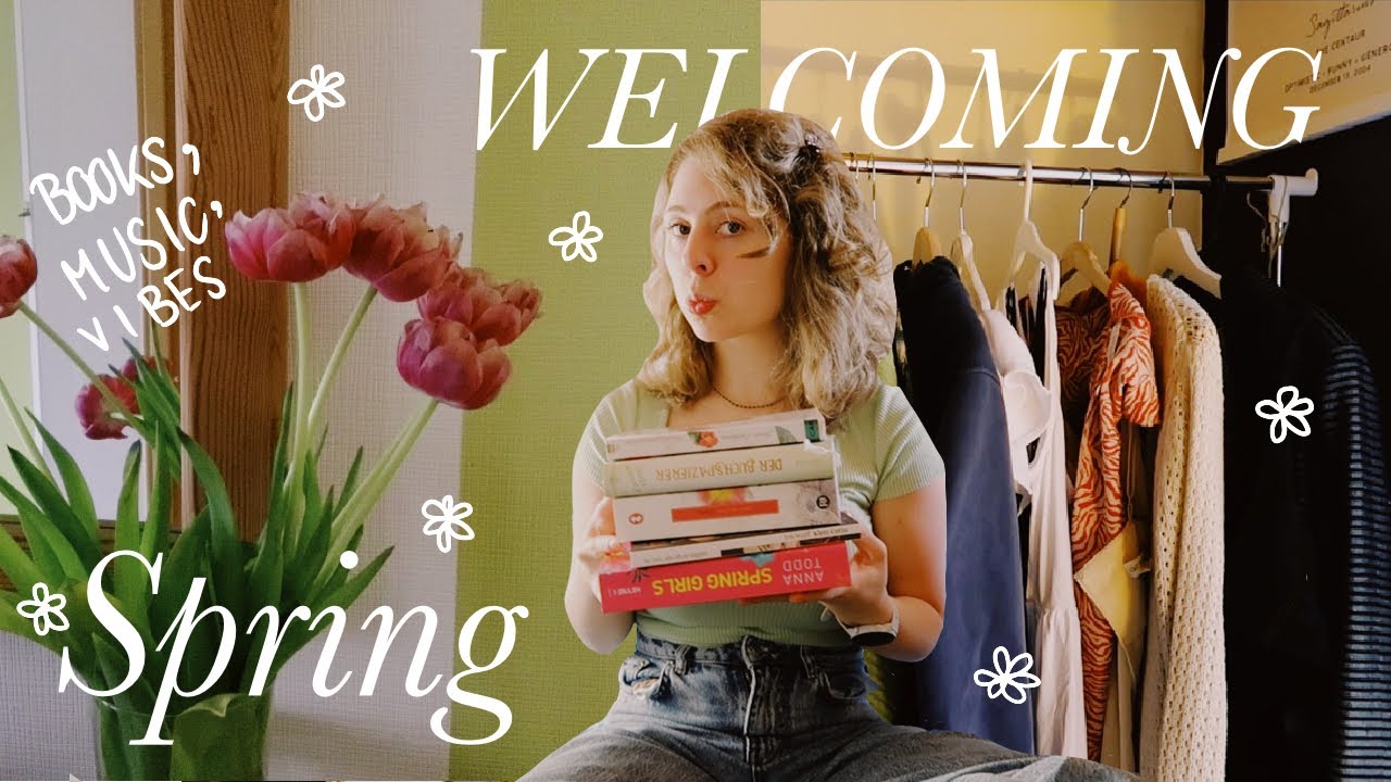 Welcoming Spring (deutsch) 💐💌 | vlog - Frühlingsbücher, Musik, Cleaning ...