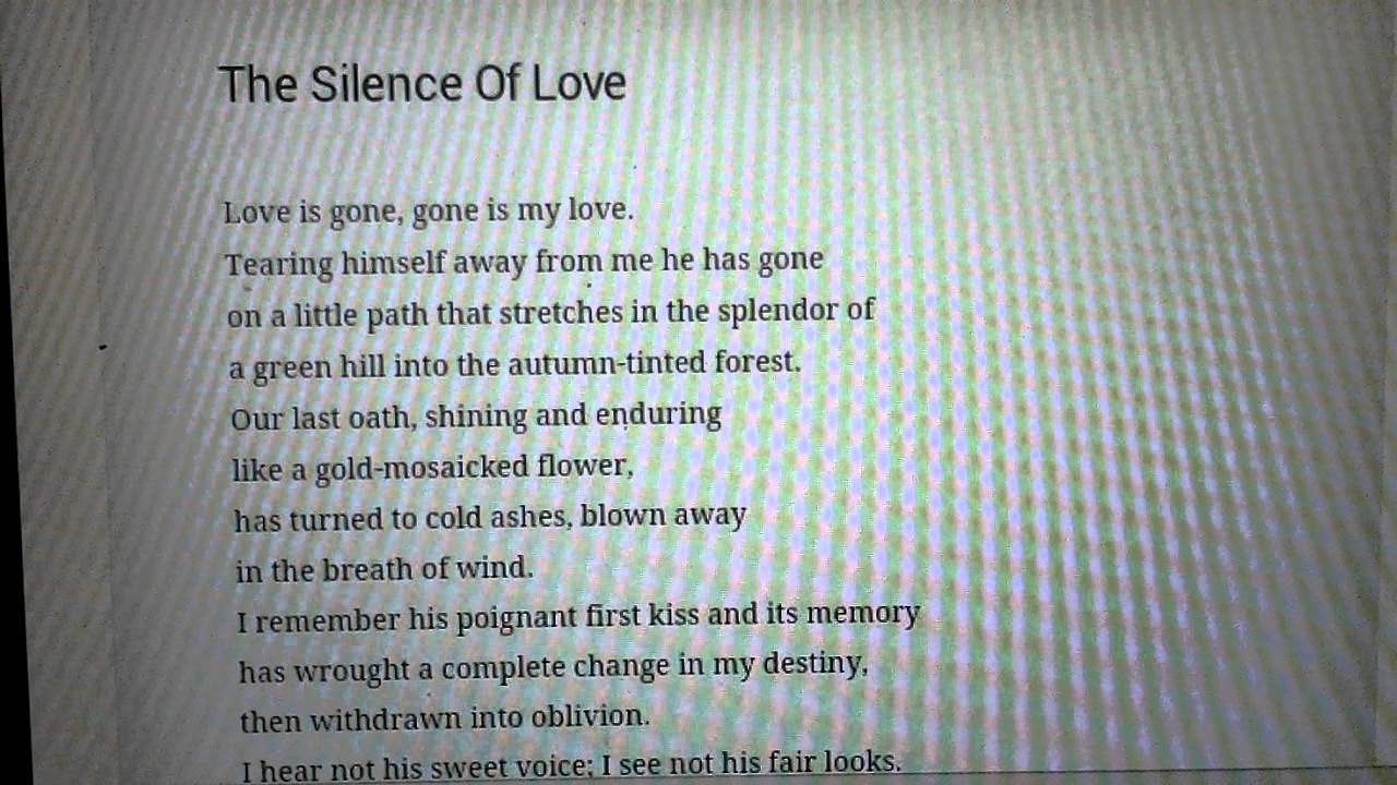 The Silence Of Love : Han Yong-Un - YouTube