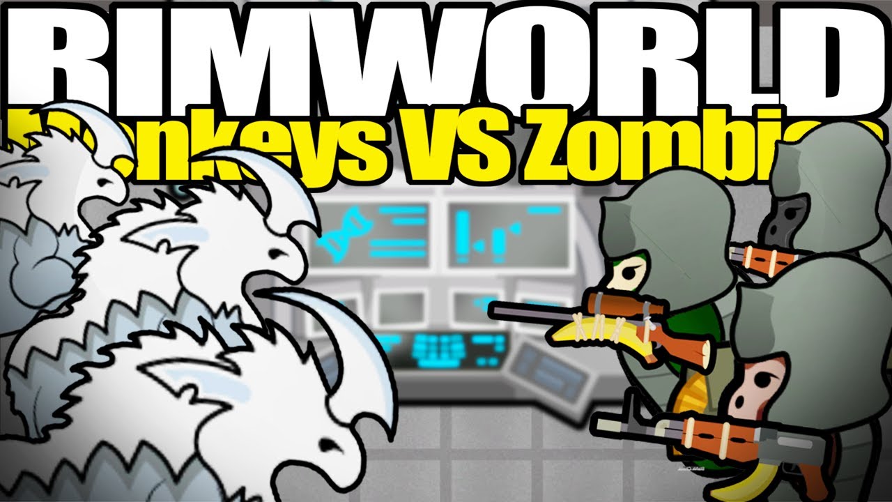 Dr Zaius' Raid on the Thumbo Lab | Rimworld: Monkeys VS Zombies #15 ...