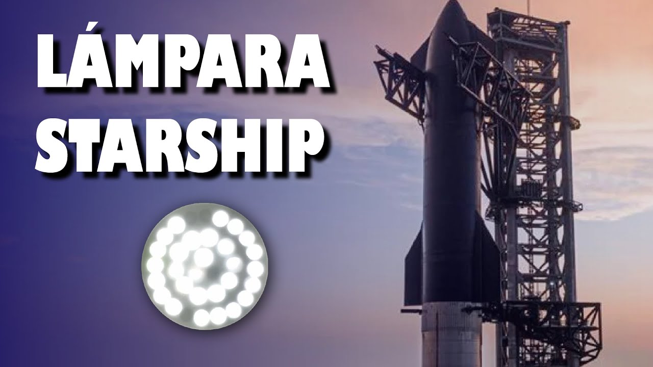 Lámpara Starship: lámpara de leds con 33 raptors sincronizados como en ...