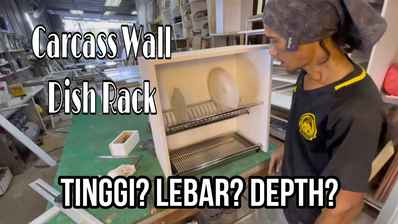 Edisi Tutorial || Cara Buat Carcass Wall Dish Rack - YouTube