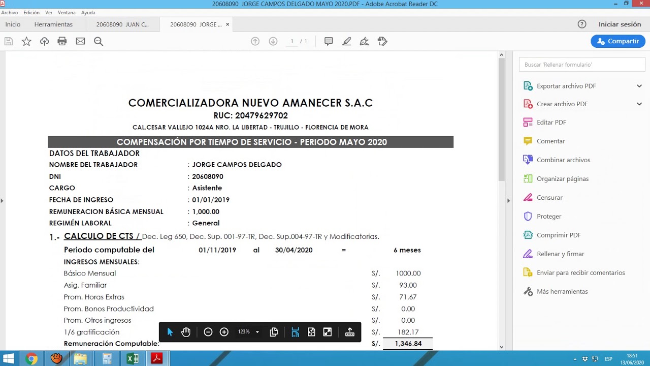 CALCULO DE CTS - YouTube
