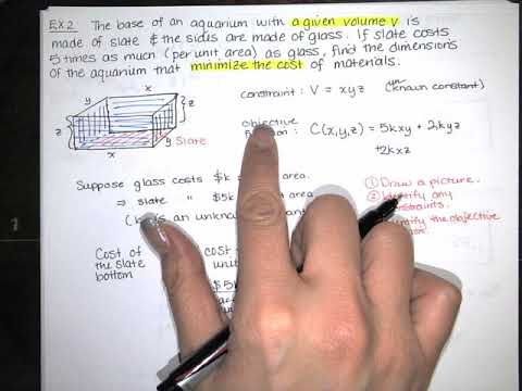 70. Optimization - Part 6 - One more applied optimization example ...