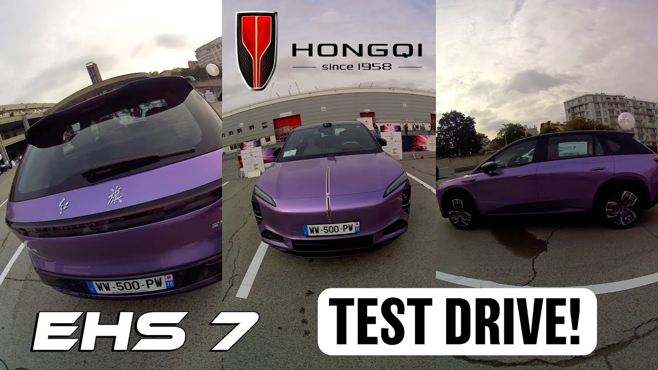 HongQi EHS 7 - essai sur route ! - YouTube