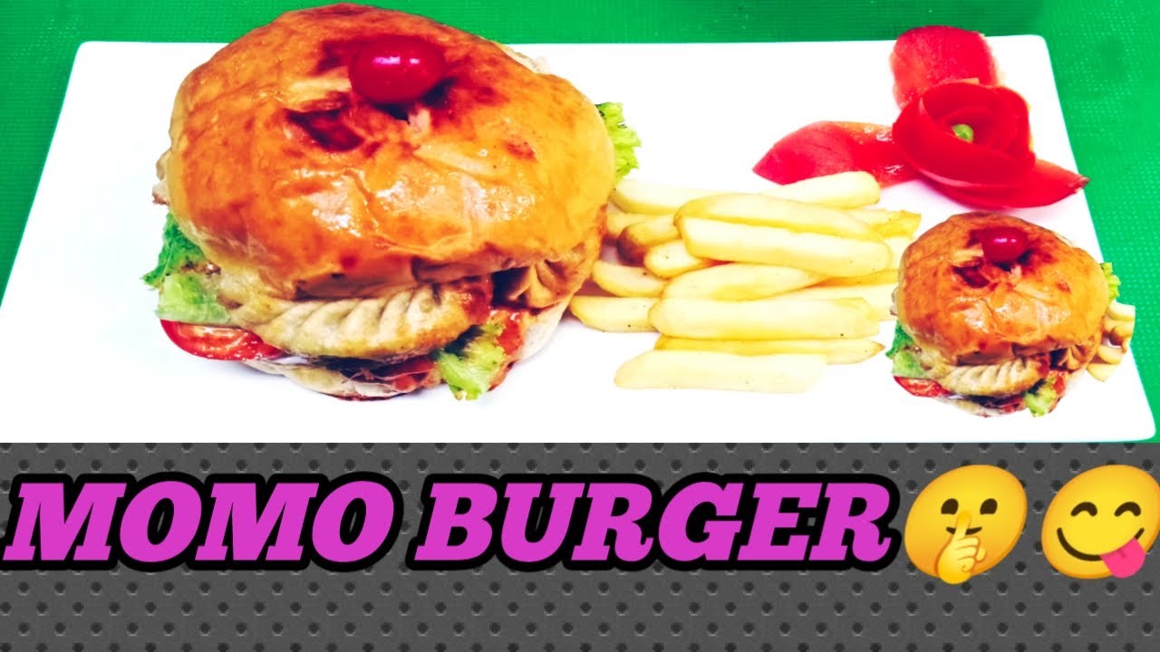 Momo Burger !!Burger Momos!!Wow Momo Kolkata!!veg momo burger - YouTube