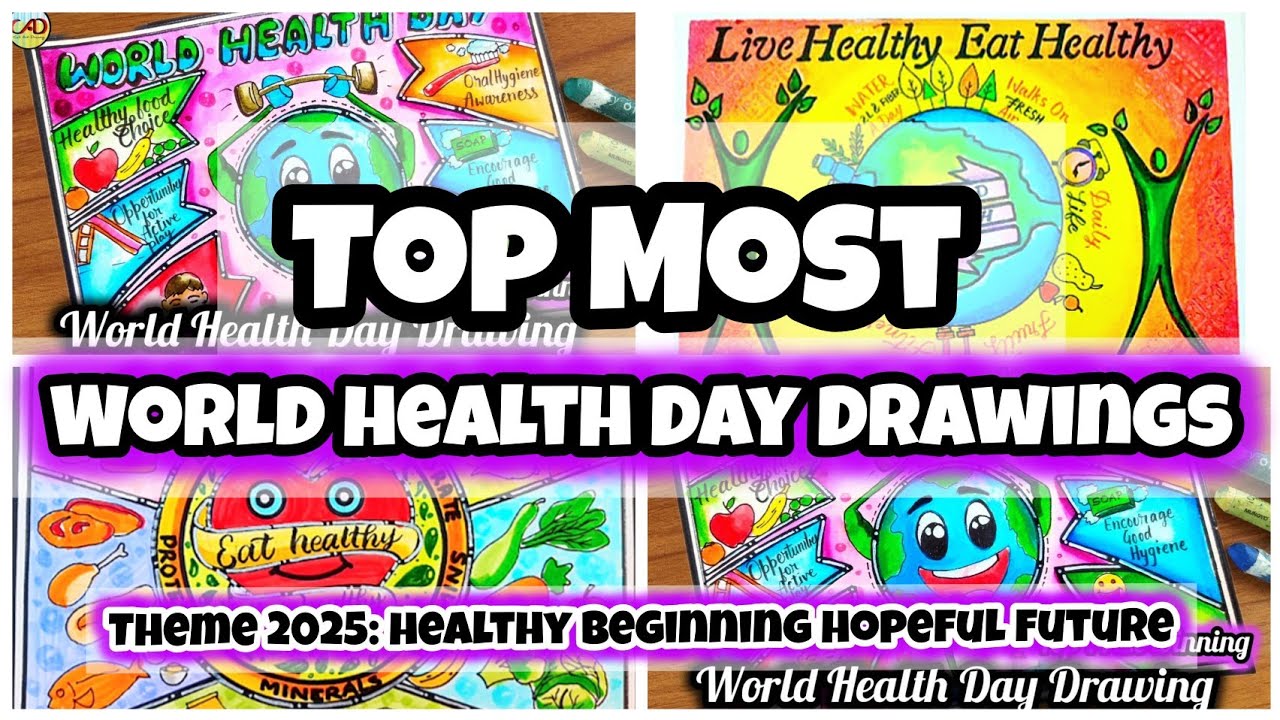 World Health Day Drawing / World Health Day Poster / Health Day Drawing ...
