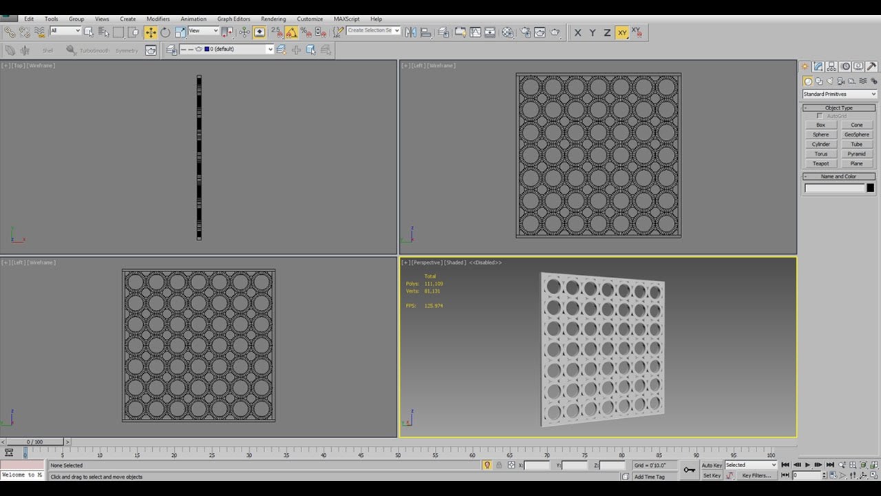 How To Modeling A Seamless Pattern In 3ds Max - YouTube