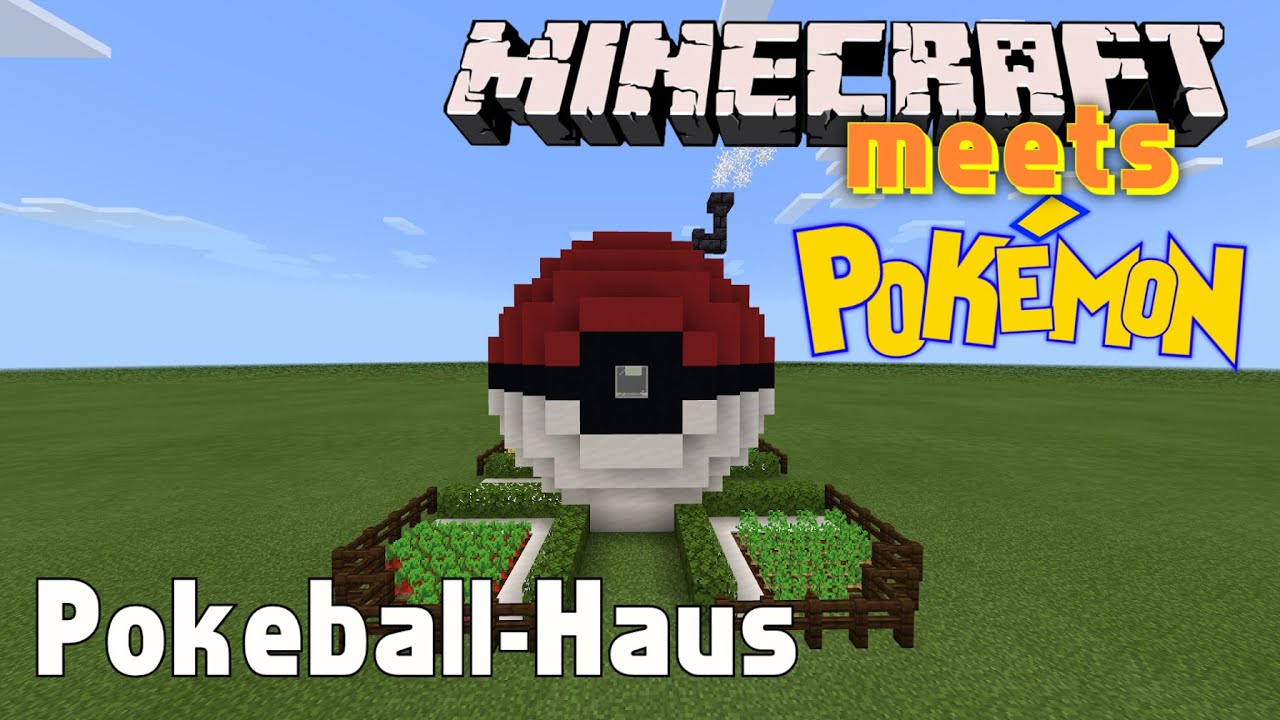 Minecraft Pokeball Survival Haus bauen || Tutorial - YouTube