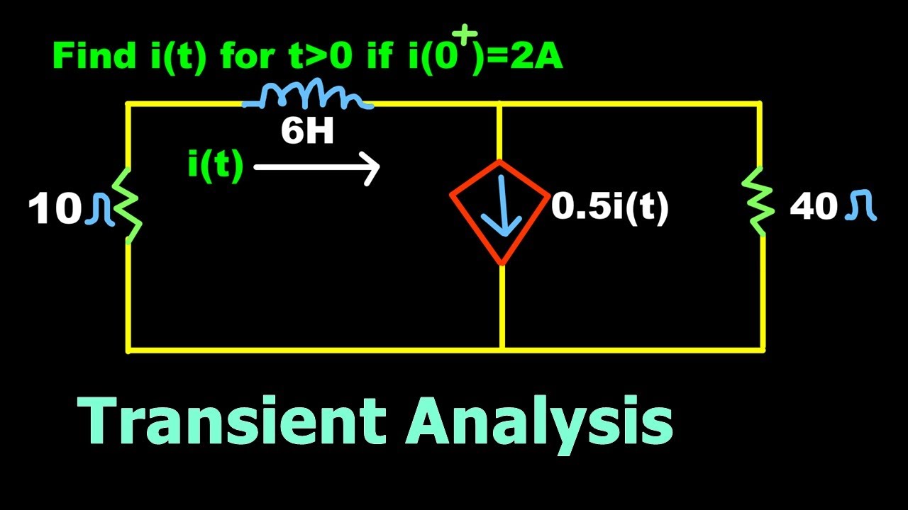 Transient Analysis II Problem 7 - YouTube