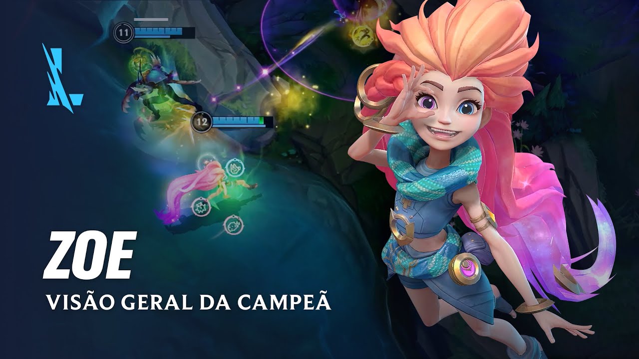 League of Legends: Wild Rift | Visão geral da Campeã: Zoe – Mecânica de ...