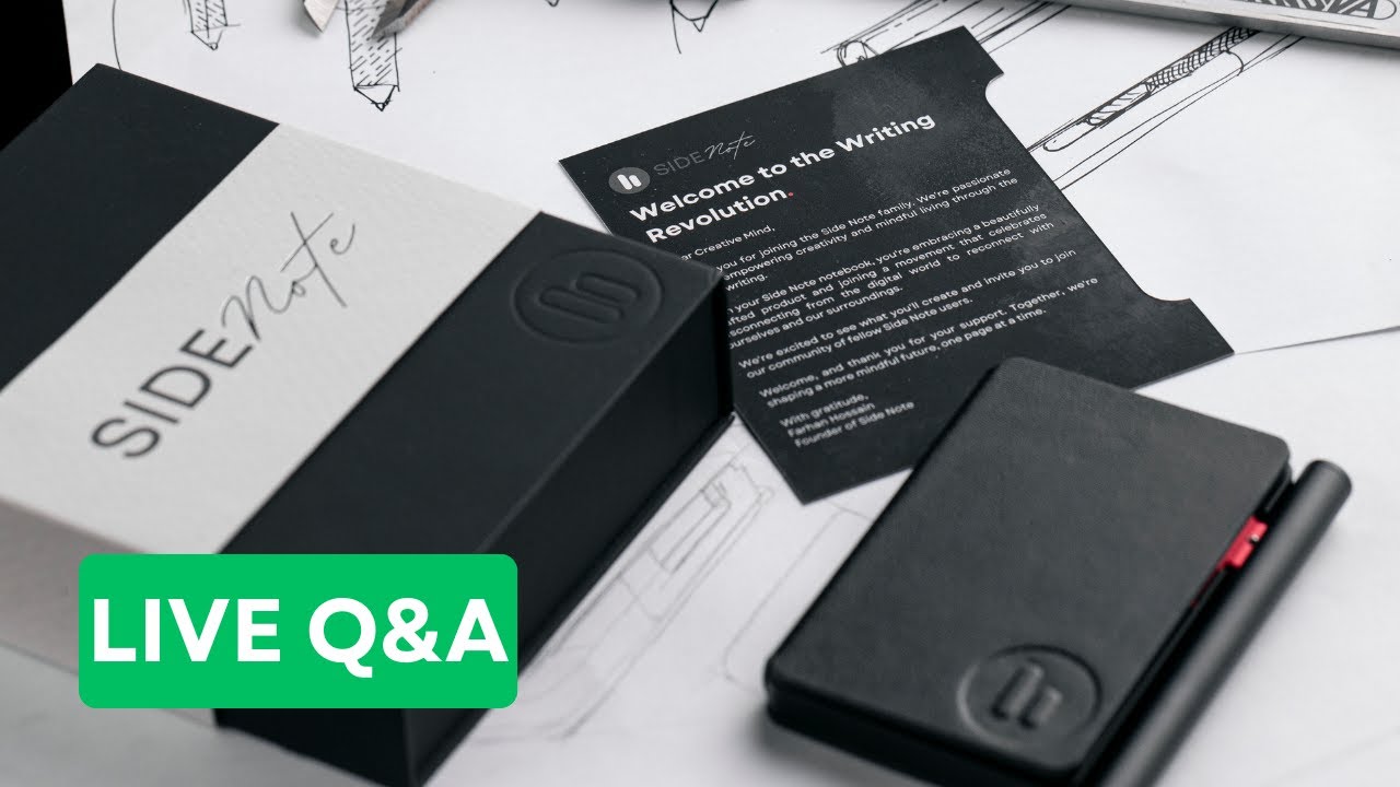 Side Note Kickstarter Live Q/A Thursday July 20th, 2023 - YouTube