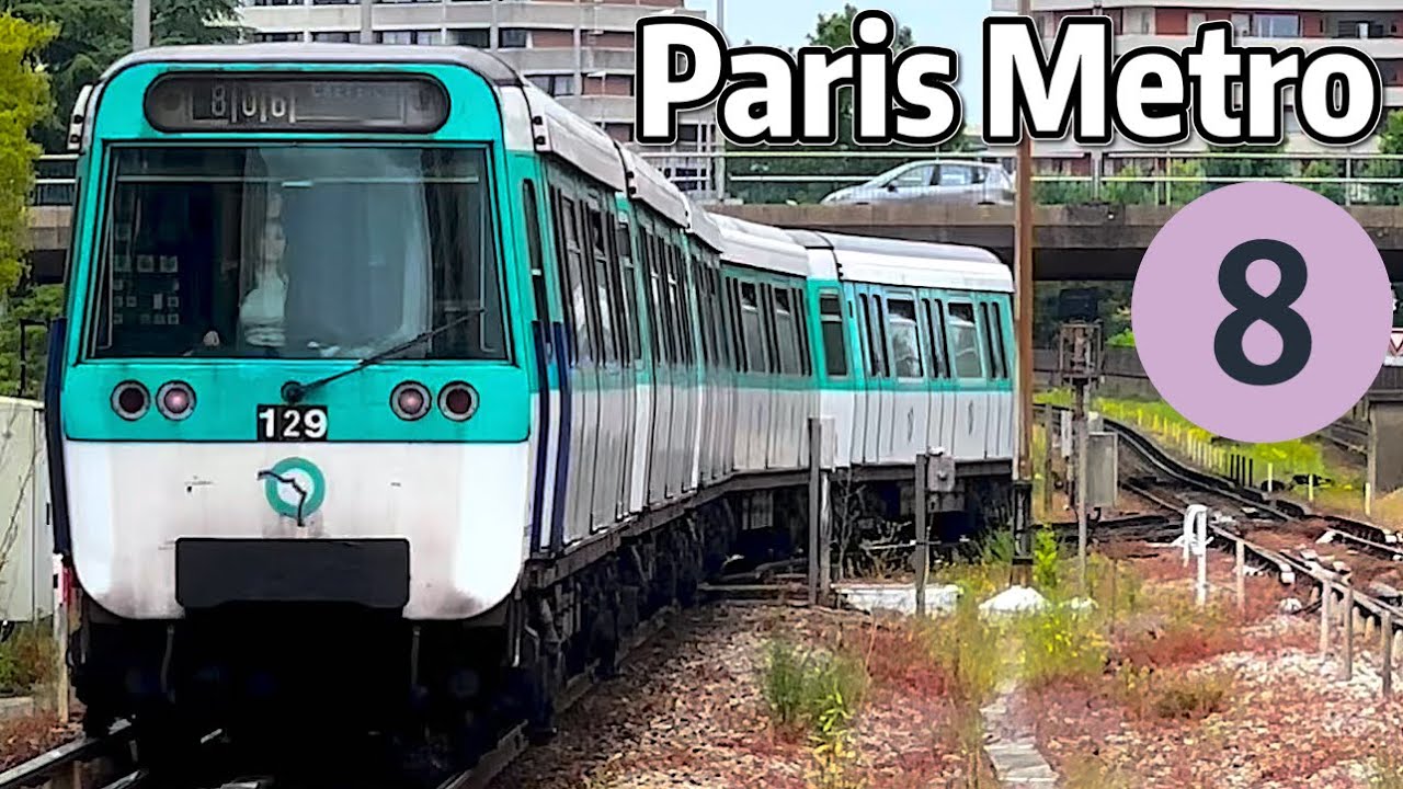 ⁴ᴷ⁶⁰ Exploring Paris Metro Line 8 - YouTube