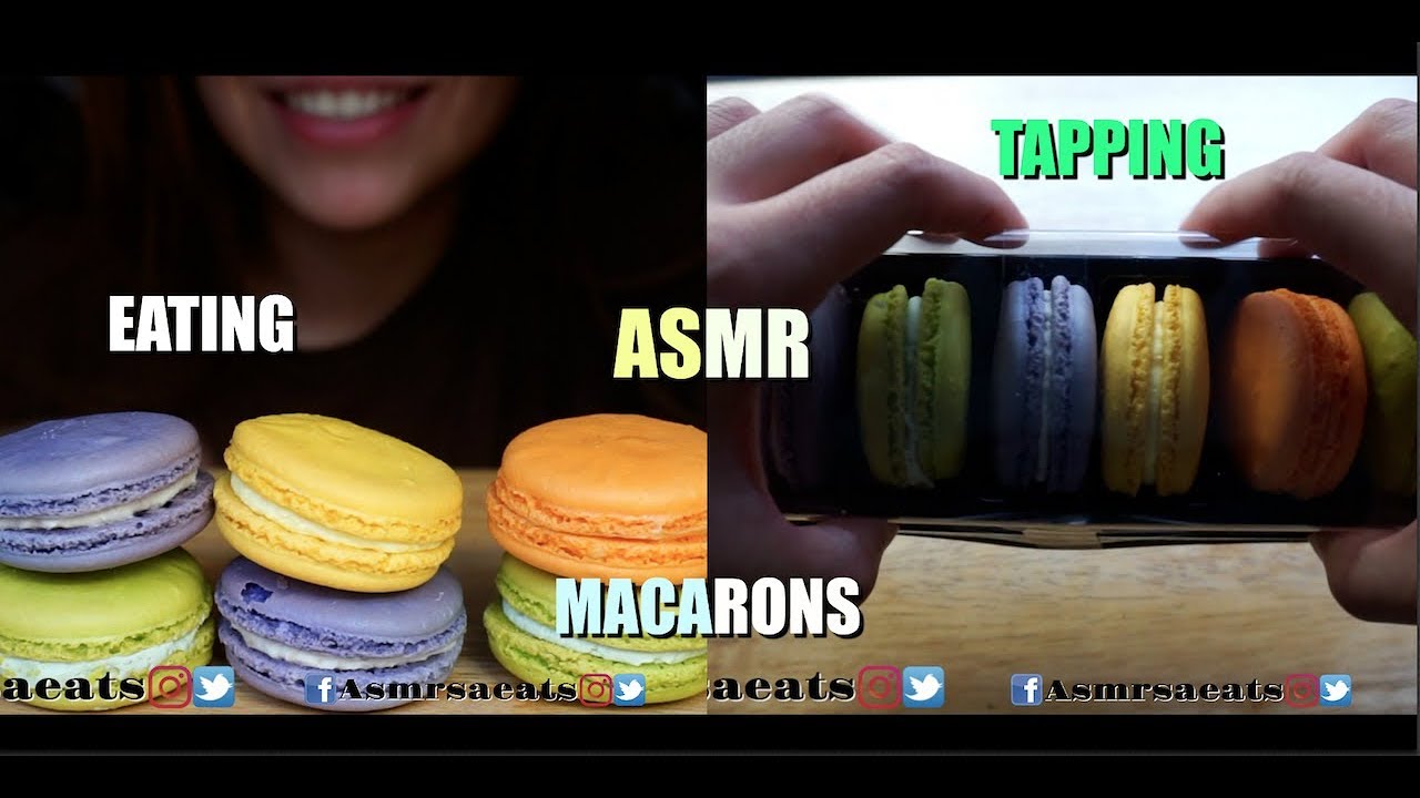 Eating & Tapping Macarons ASMR | Soft and Relaxing Eating Sounds | Asmr ...