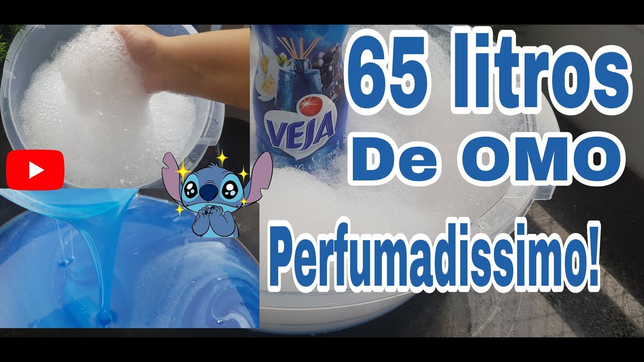 Meu OMO COM VEJA C/2 ingredientes!65 litros De Puro Perfume!!! - YouTube