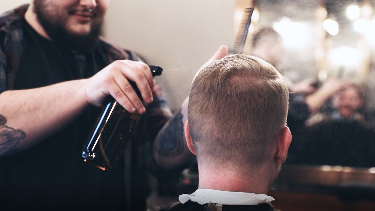 Bronxton Tonsorial - Traditional Barber Haircut - YouTube