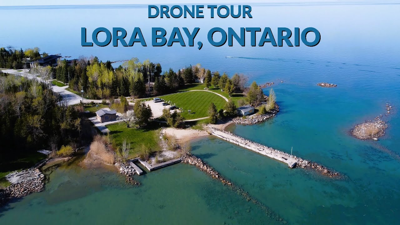 Drone Tour 4K: Lora Bay, Ontario - A Bird's-Eye View - YouTube