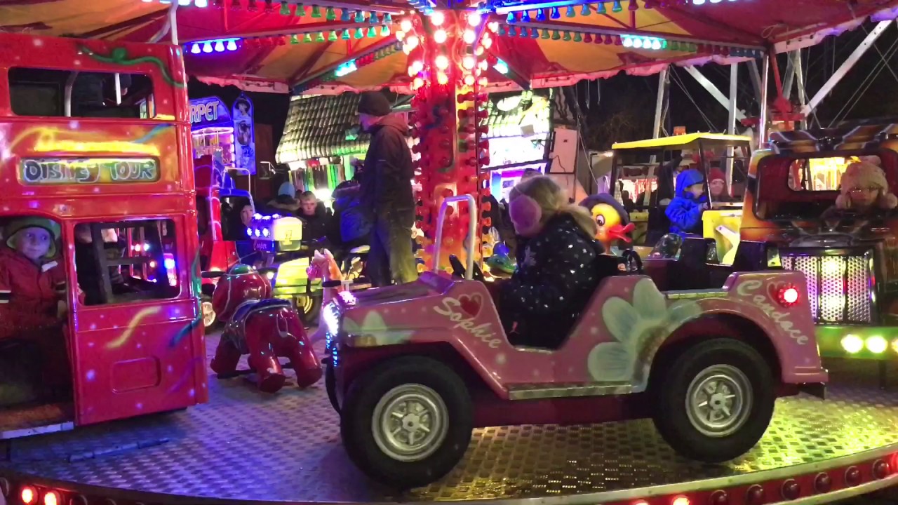 4K funfair at inverness bught park bonfire night 2016 video taken with ...