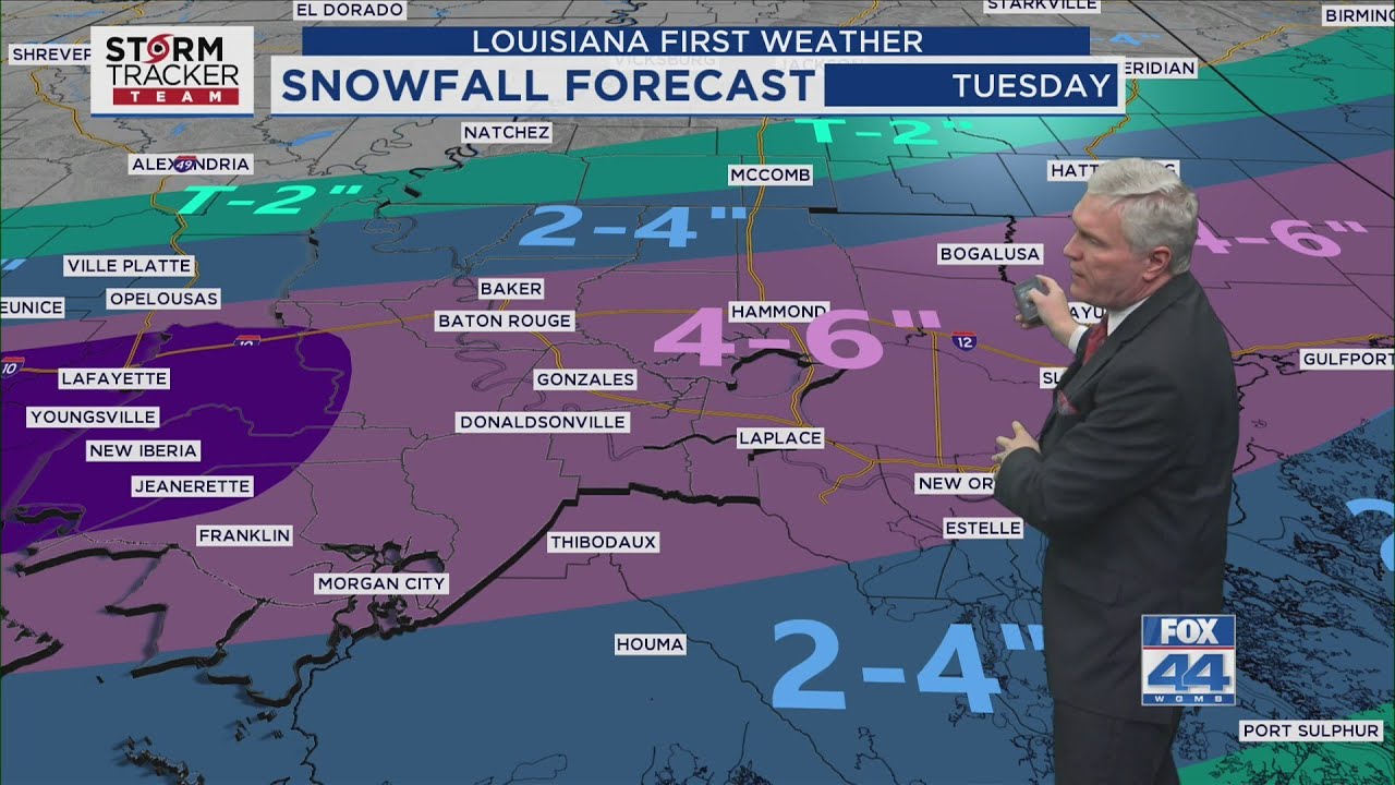 Weather Forecast for Baton Rouge – 1/20/25: Significant Winter Storm ...