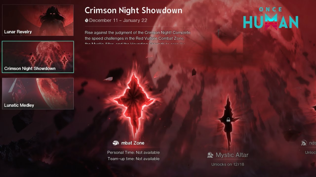 Crimson Night Showdown – Solo Fight | Once Human Gameplay - YouTube