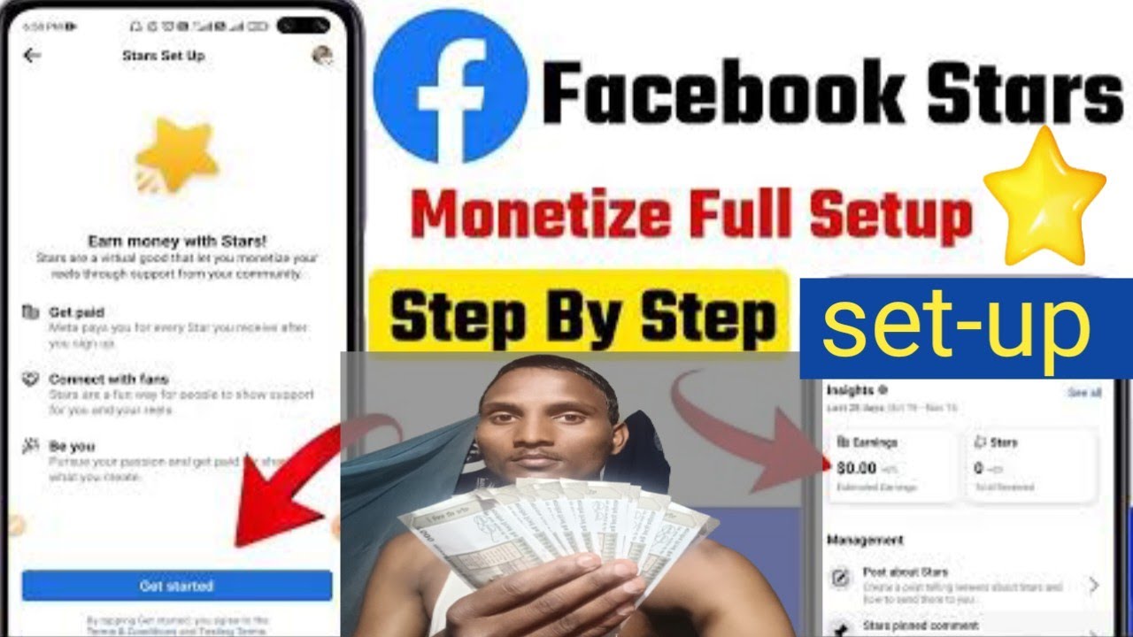 Star setup || Facebook Star setup || Facebook Star Monetization ...
