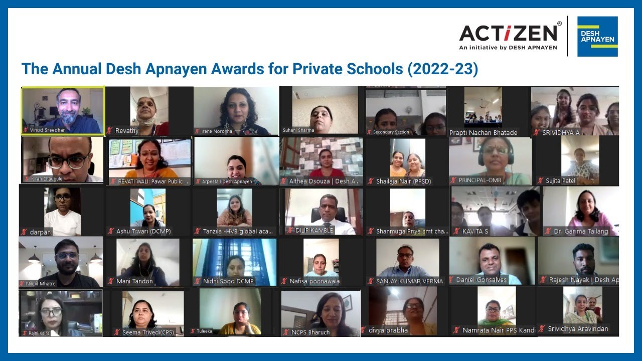 The Annual Desh Apnayen Awards Ceremony (For Private Schools) - YouTube